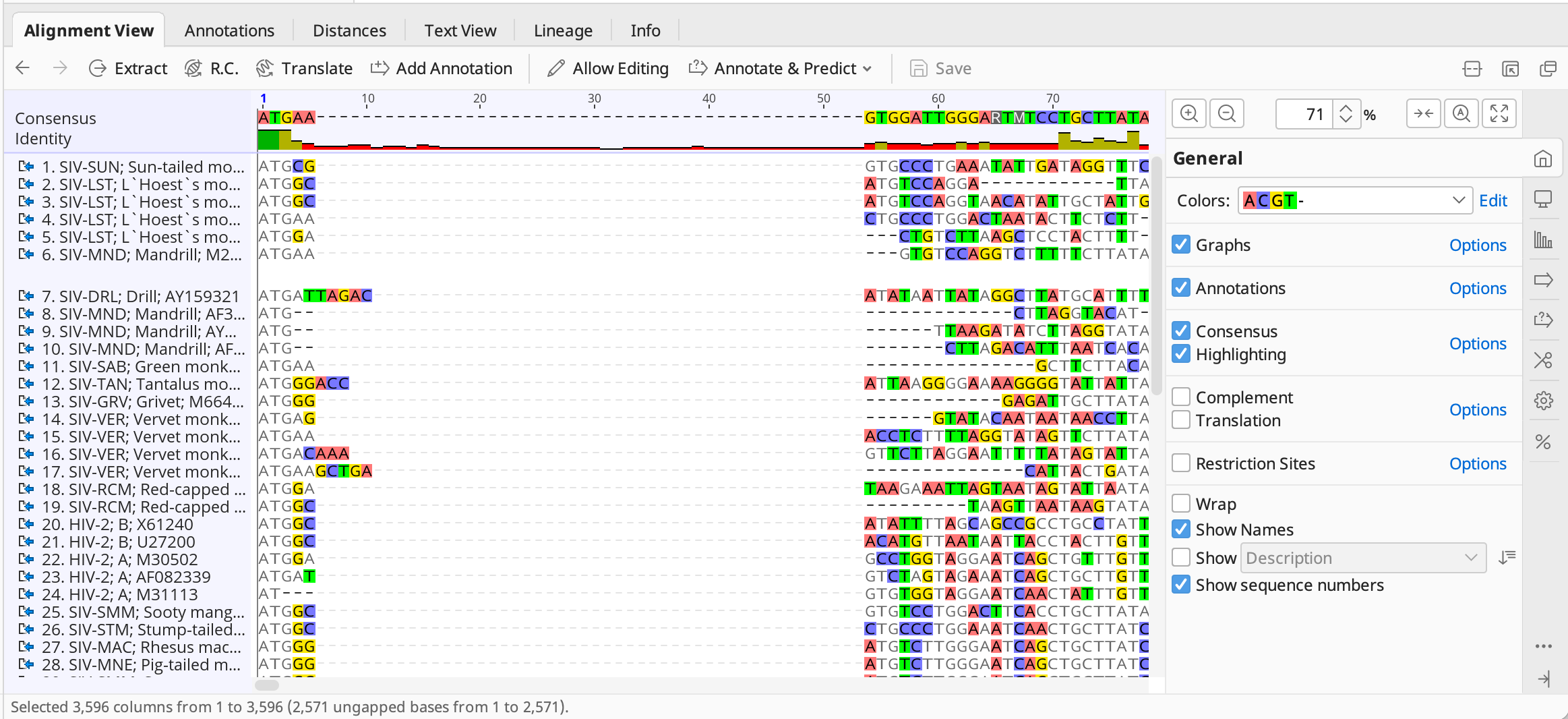 マルチプルアライメント